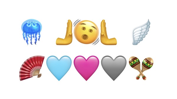 iPhoneの新絵文字21種：震え顔にピンクや水色ハート、翼に扇子にクラゲなど。iOS 16.4ベータでEmoji 15.0対応🫨 | テクノ ...
